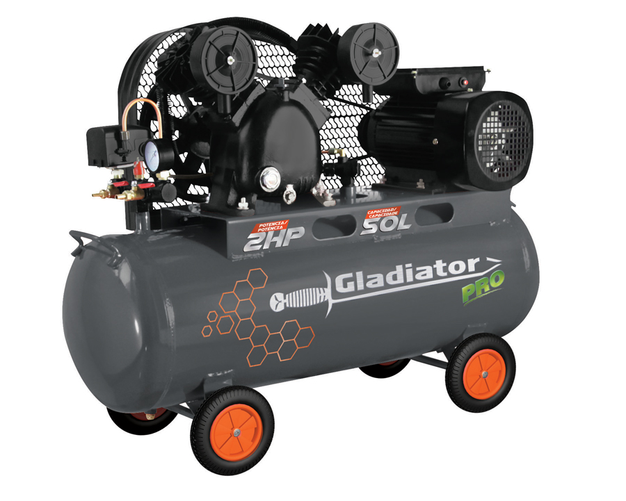 Compresor 50 Lts. 2 HP. Gladiator Pro CE750/220/50 | Todoobra